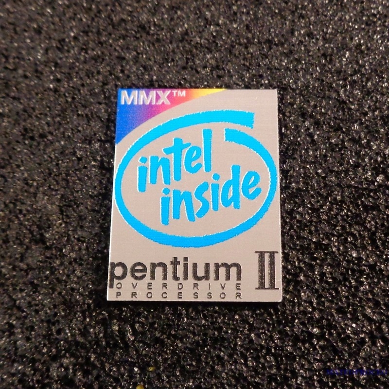 419c Intel Pentium 2 MMX wypukłe 23 x 30 mm - 12565734172 - oficjalne ...