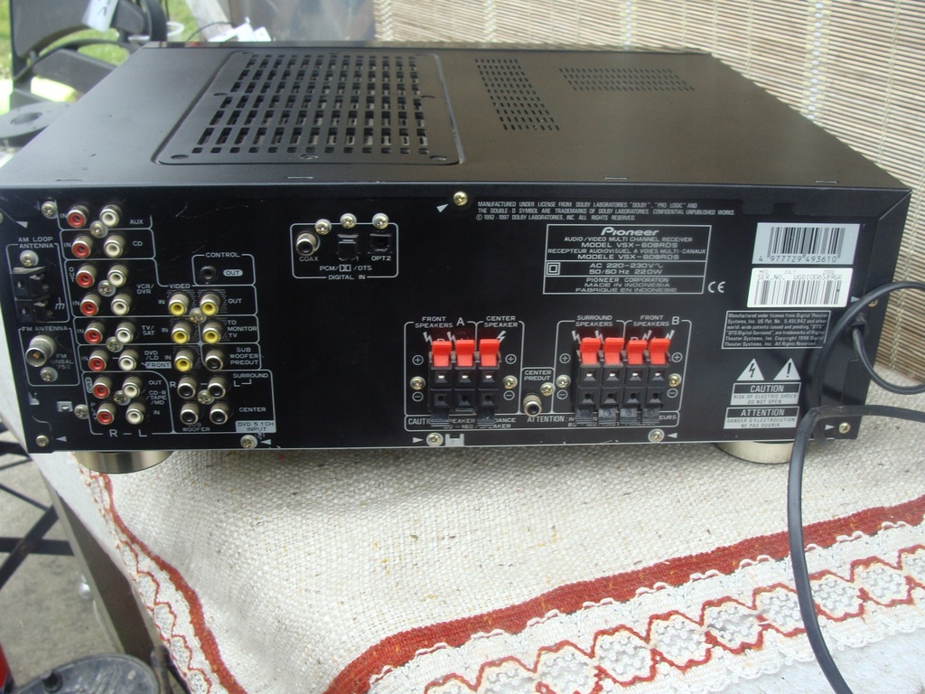 AMPLITUNER PIONEER MODEL. VSX-609RDS - 12121516463 - oficjalne archiwum ...