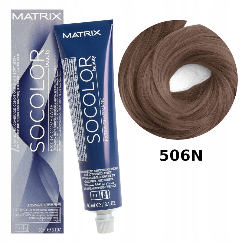 MATRIX SOCOLOR BEAUTY TRWAŁA FARBA DO WŁOSÓW 506N - 7376119848 ...