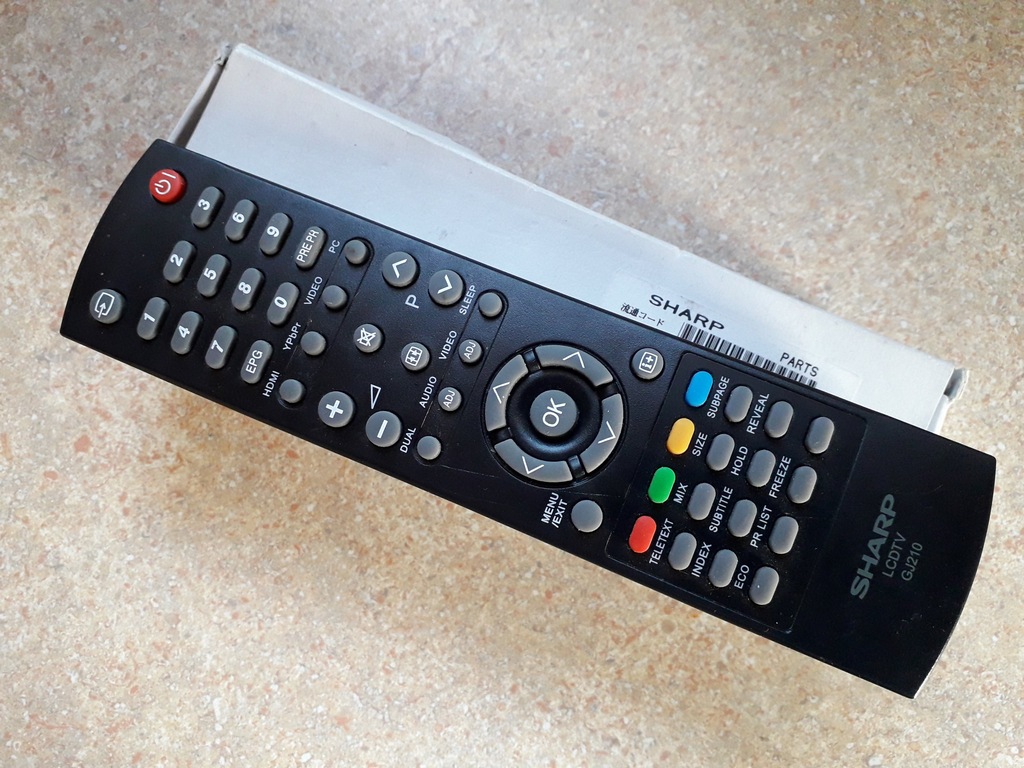 PILOT SHARP GJ210 do TV LCD ORYGINAŁ - 12419451935 - oficjalne archiwum Allegro