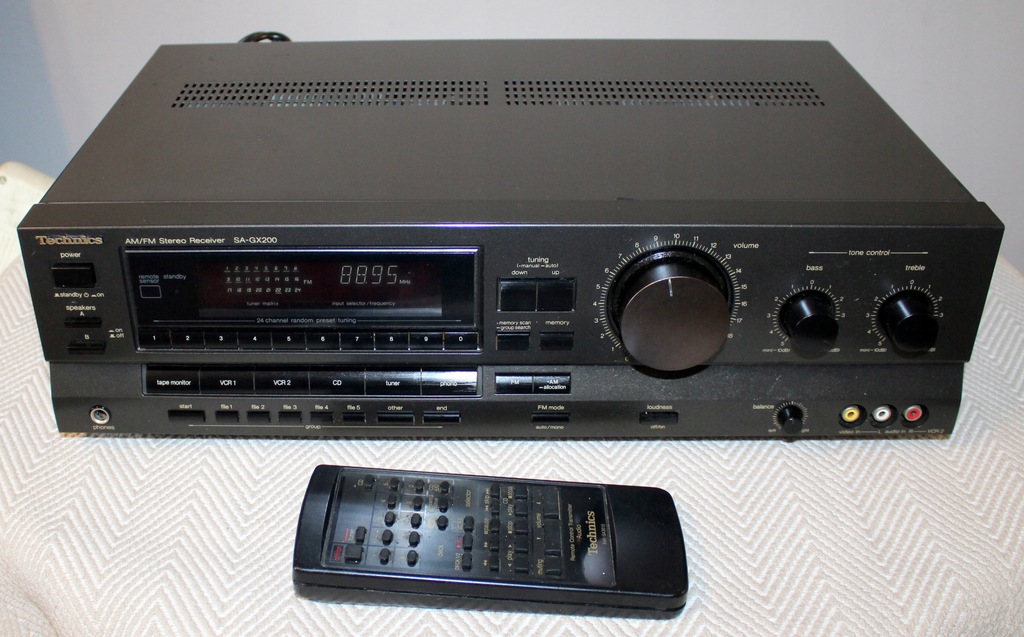 Amplituner Technics SA-GX200+pilot SA-301E/Japan - 12189176720 - oficjalne archiwum Allegro