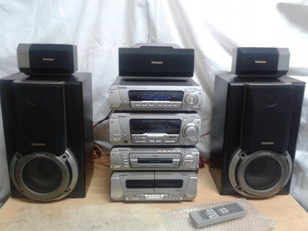 wieża hifi TECHNICS SC-EH 750 rds 5cd kino domowe - 11555177204 ...