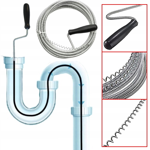 SPIRALA KANALIZACYJNA SPRĘŻYNA ŻMIJKA DO RUR - 3M - 13513327248 ...