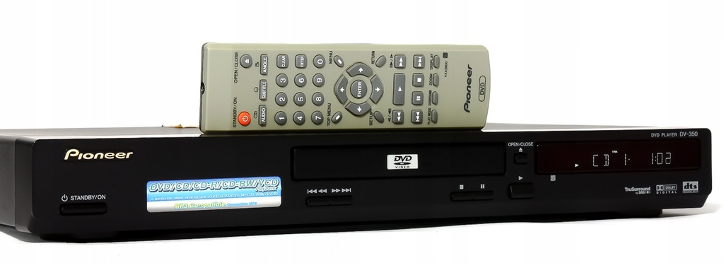 PIONEER DV-350 SMUKŁY ODTWARZACZ DVD PILOT - 12565151838 - oficjalne ...