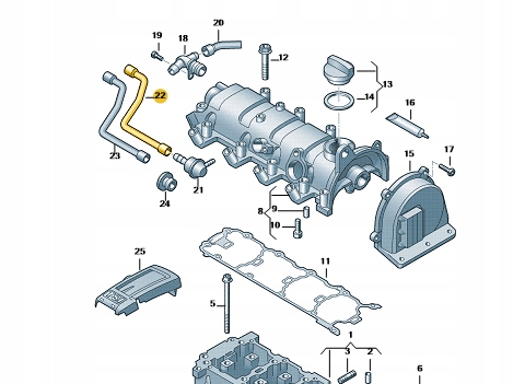 03F103560 Grupa Vag Przewód odpowietrzający - 8896919150 - oficjalne ...