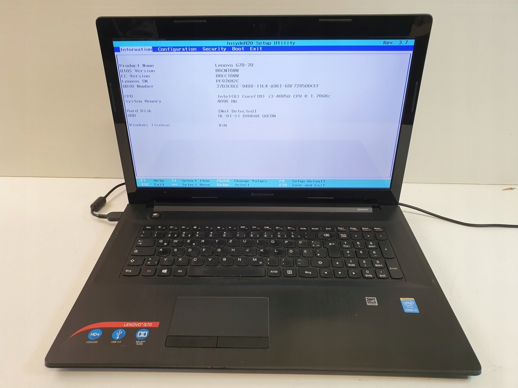 Lenovo G70-70 i3 4th Gen (2134384) - 15144839738 - oficjalne archiwum Allegro