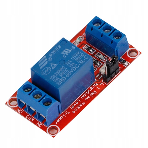 Moduł przekaźnik 1-kanałowy L/H 5V 10A Arduino AVR - 14589632844 ...