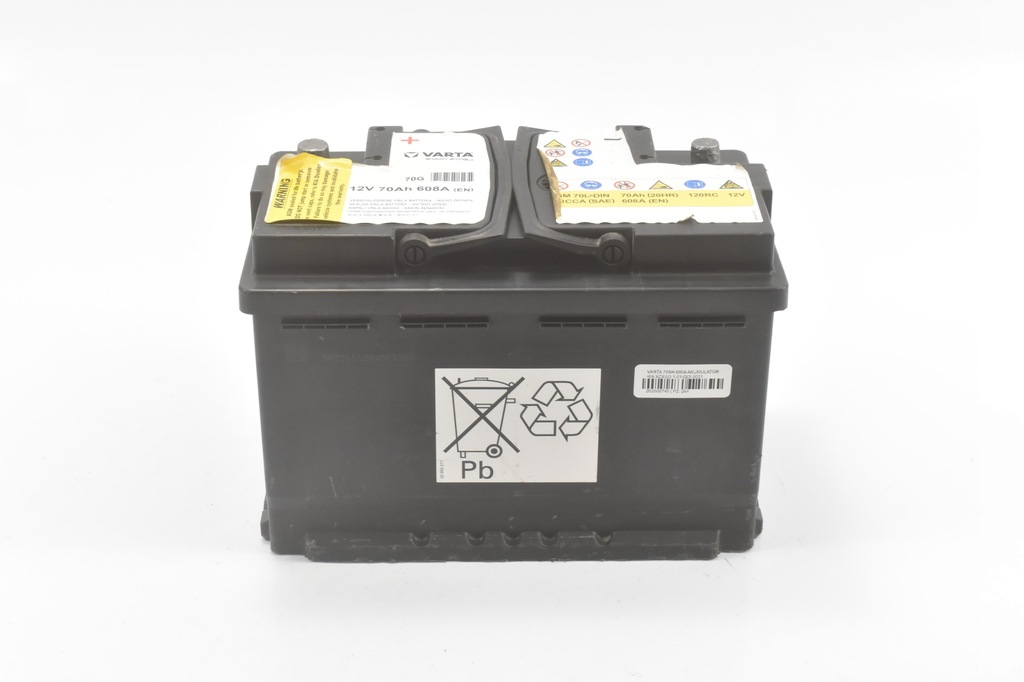 AKUMULATOR AGM 70L-DIN START-STOP VARTA 12V 70AH 608A - 15535874905 - oficjalne archiwum Allegro