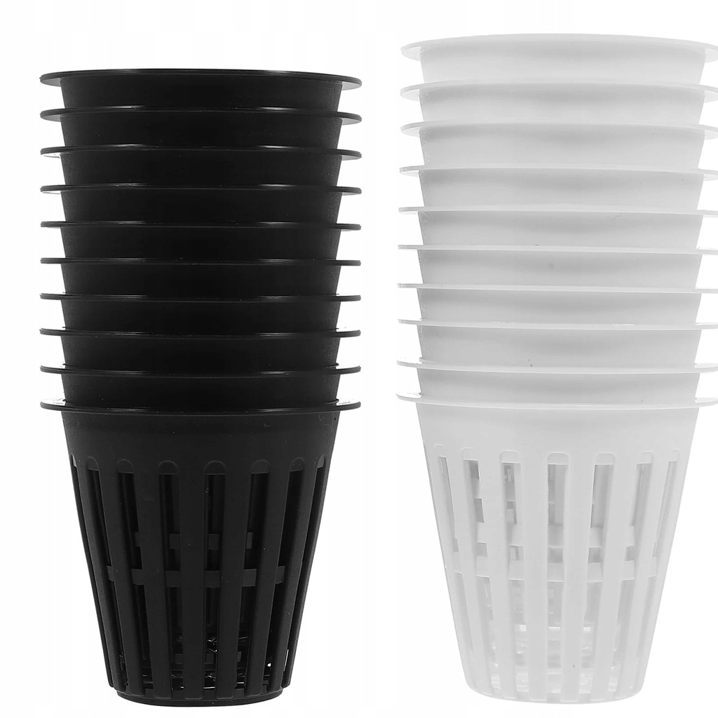 White Pots Cup Basket Plastic Nursery Cups 20 Pcs - 13911455530 ...