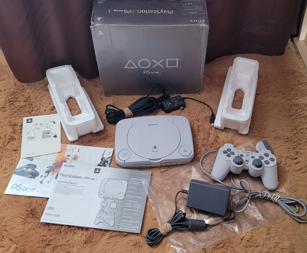 KONSOLA SONY PLAYSTATION PS1 PSX PSONE KOMPLET BOX - 11483208789 ...