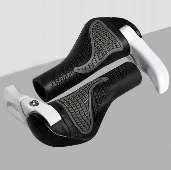 CHWYTY RĄCZKI KIEROWNICY ROGI GUMOWE ROWEROWE MTB - 8133384652 ...