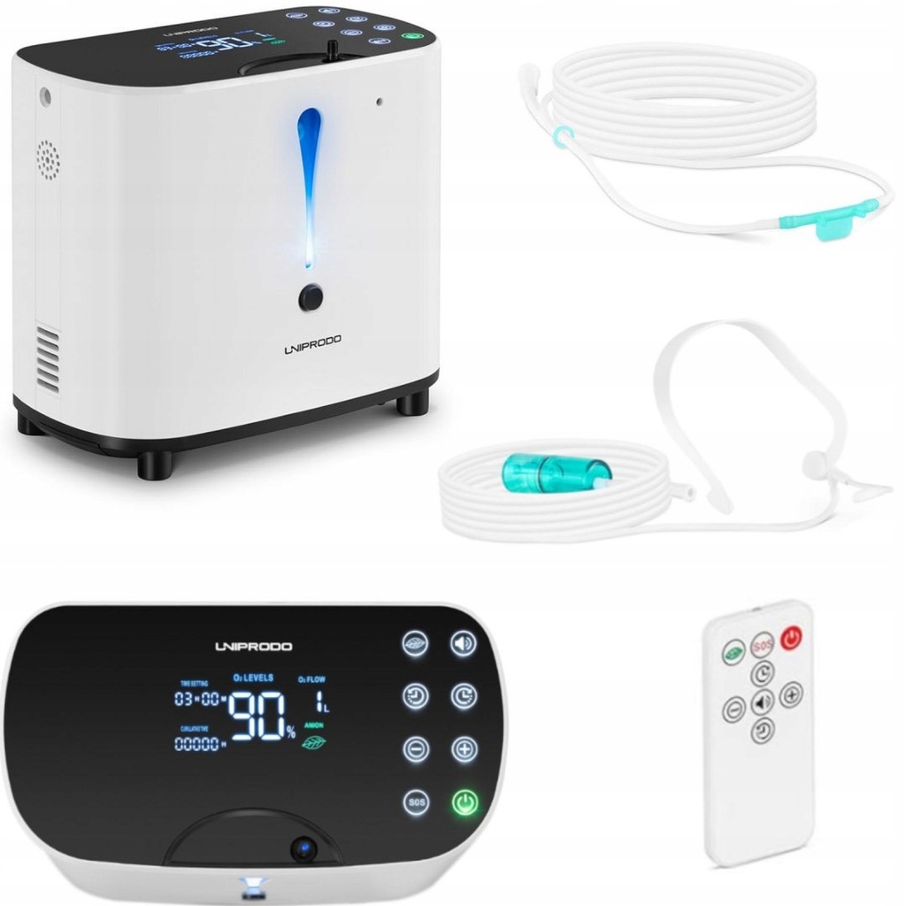 KONCENTRATOR TLENU 1-6L APARAT TLENOWY DOMOWY - 12697656460 - oficjalne archiwum Allegro