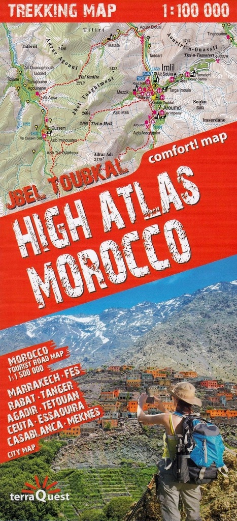 Mapa trekkingowa Maroko Atlas Wysoki - 9318079472 - oficjalne archiwum ...