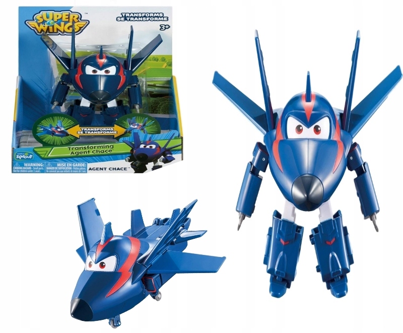 FIGURKA ROBOT AGENT CHASE SUPER WINGS TRANFORMACJA - 8258820211 ...