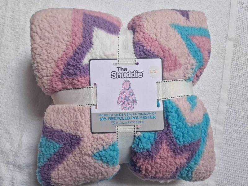 PRIMARK THE SNUDDIE CIEPLE PONCZO POLAR STARS L-XL 146-170CM ...