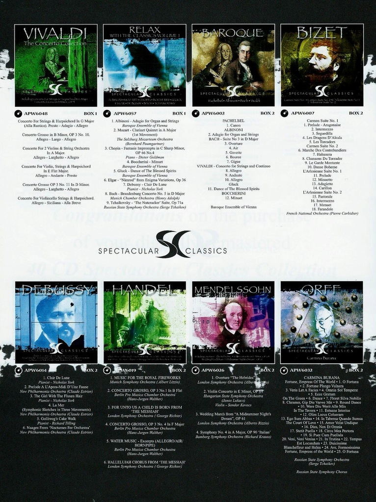 40CD SPECTACULAR CLASSICS EKSKLUZYWNA KOLEKCJA - 8388920500 - oficjalne ...