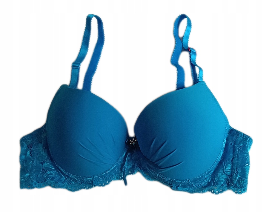 BIUSTONOSZ STANIK 75B MAX PUSH-UP MORSKI - 14797237531 - oficjalne archiwum Allegro