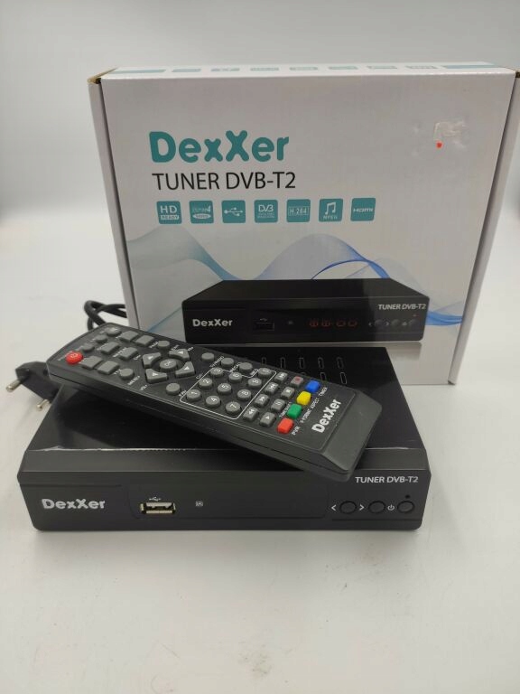 DEKODER DEXXER TUNER DVB-T2 - 11778525442 - oficjalne archiwum Allegro