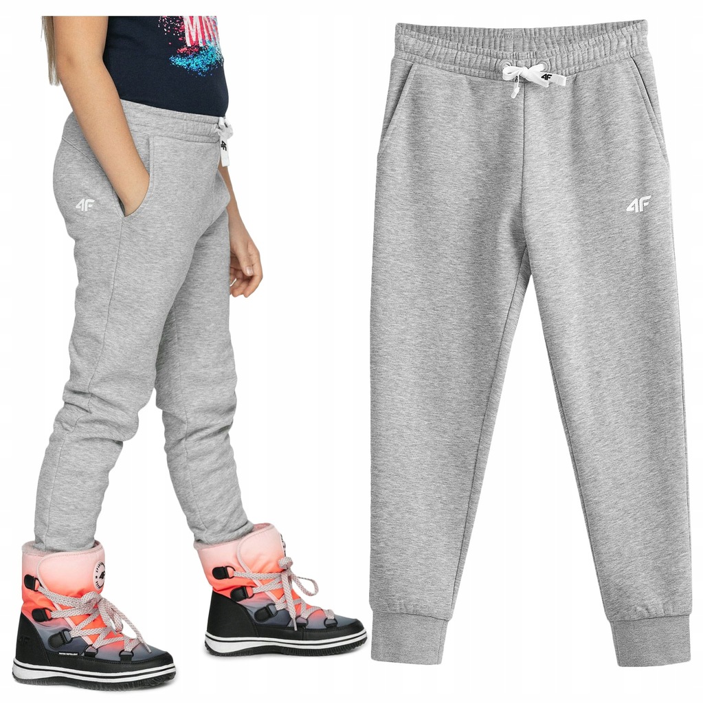 SPODNIE DRESOWE dla dzieci 4F dresy JSPDD001A 134 - 11654954601 ...