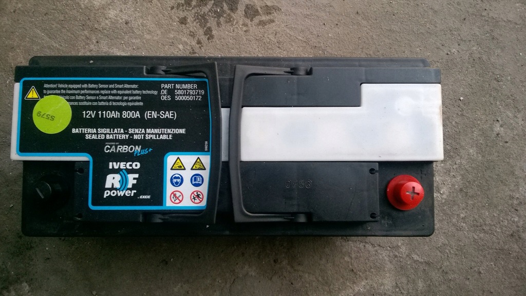 Akumulator Iveco 110Ah 800A - 7444884642 - oficjalne archiwum Allegro