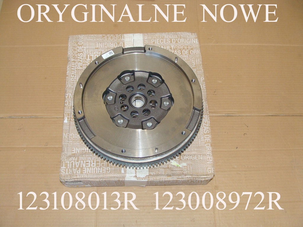 Koło dwumasowe zamachowe sprzęgło Master III 3 IV 4 123108013R ORYGINAŁ ...