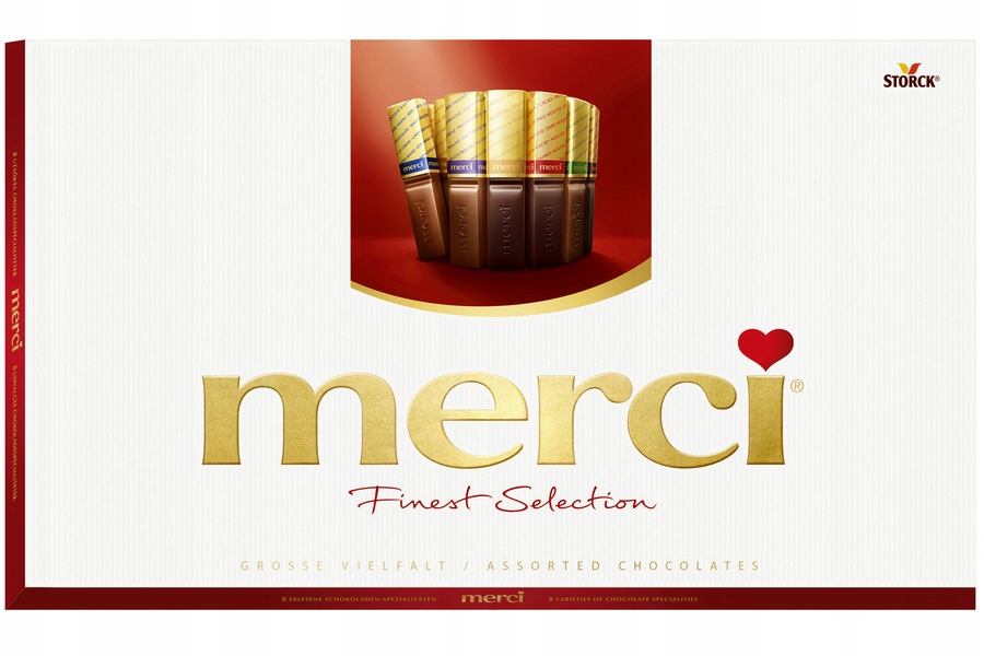 Merci czekoladki 400g bombonierka praliny StorckDE - 11543645550 ...