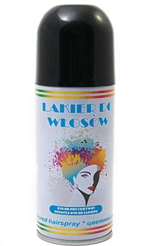 Lakier SPRAY farba do włosów CZARNA 7 KOLORÓW - 6895222678 - oficjalne ...