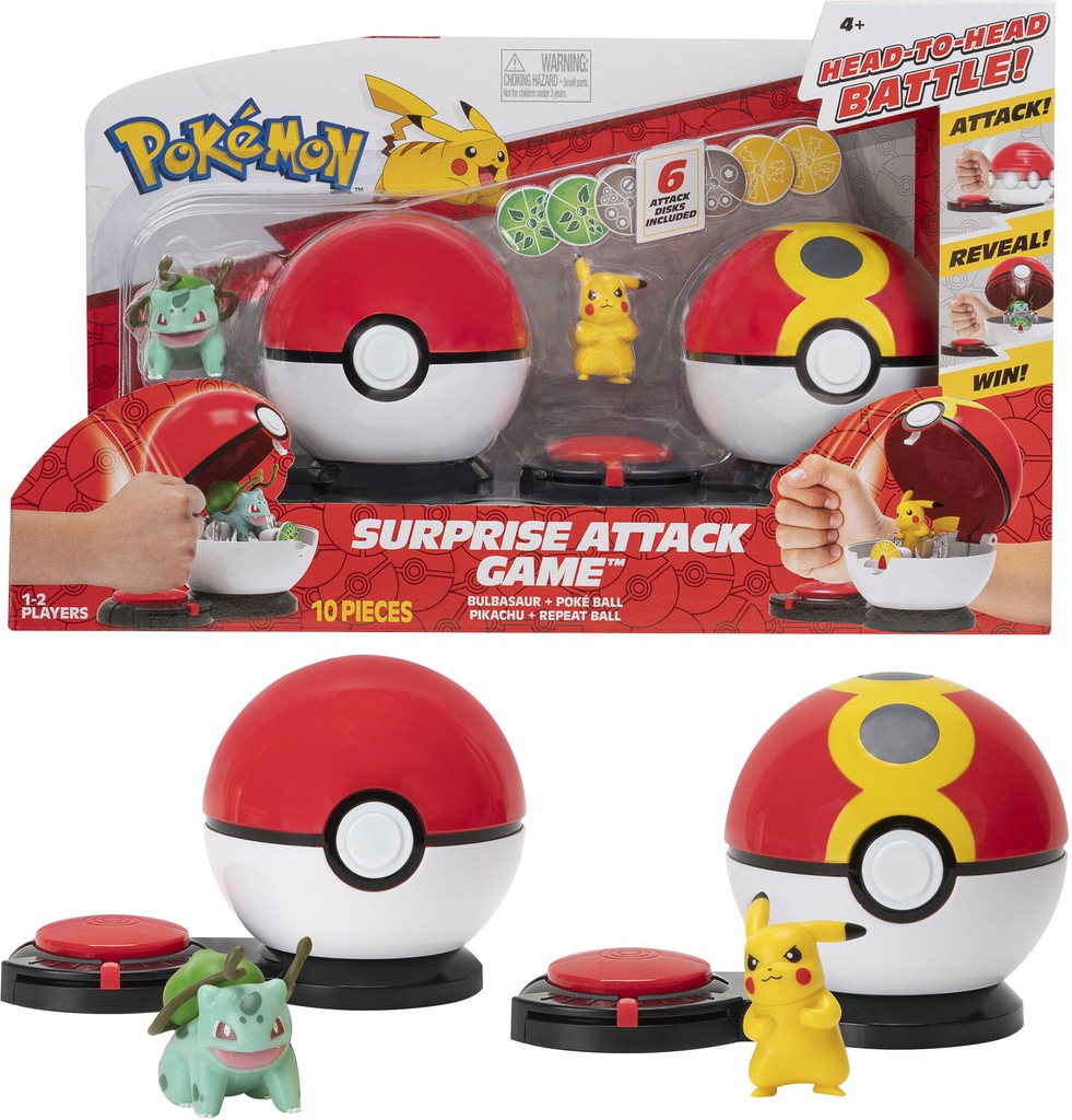 POKEMON GRA KULE Pokémon Surprise Attack Game - 12678632659 - oficjalne ...