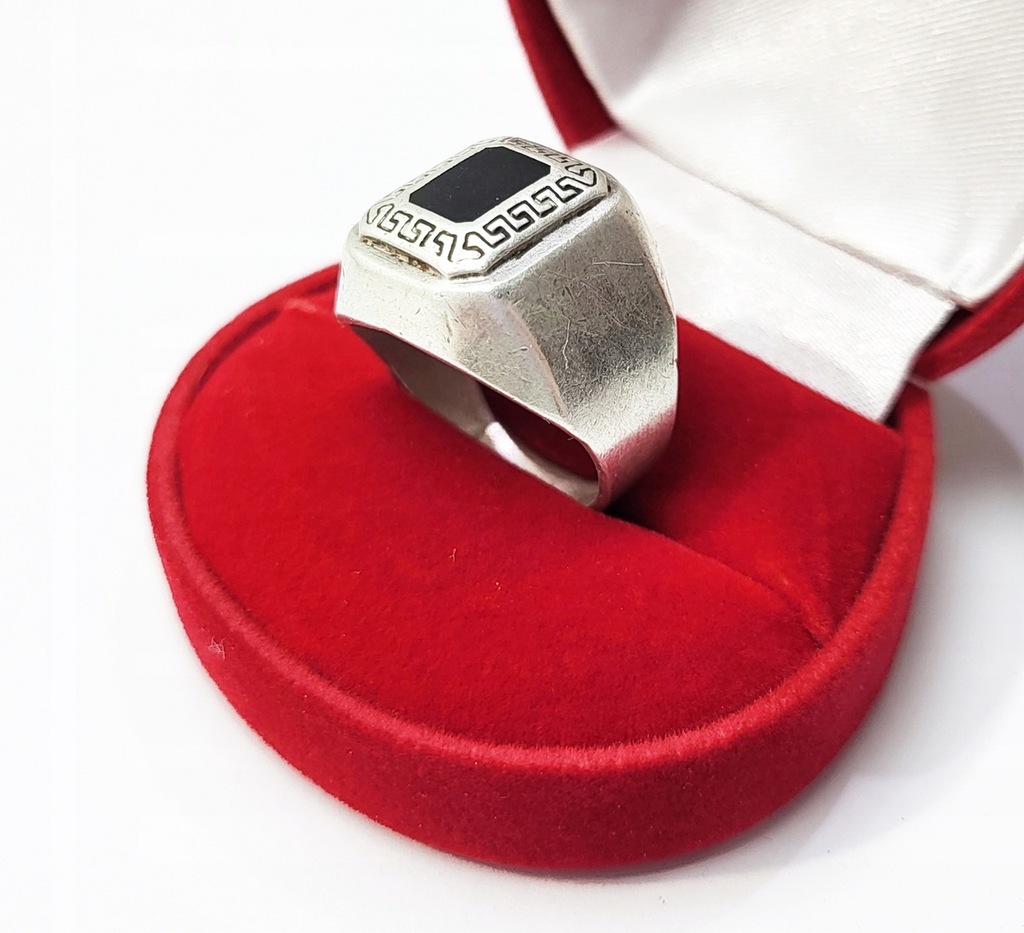 Męski srebrny Sygnet 925 8.08g Okazja M - 14585529156 - oficjalne archiwum Allegro