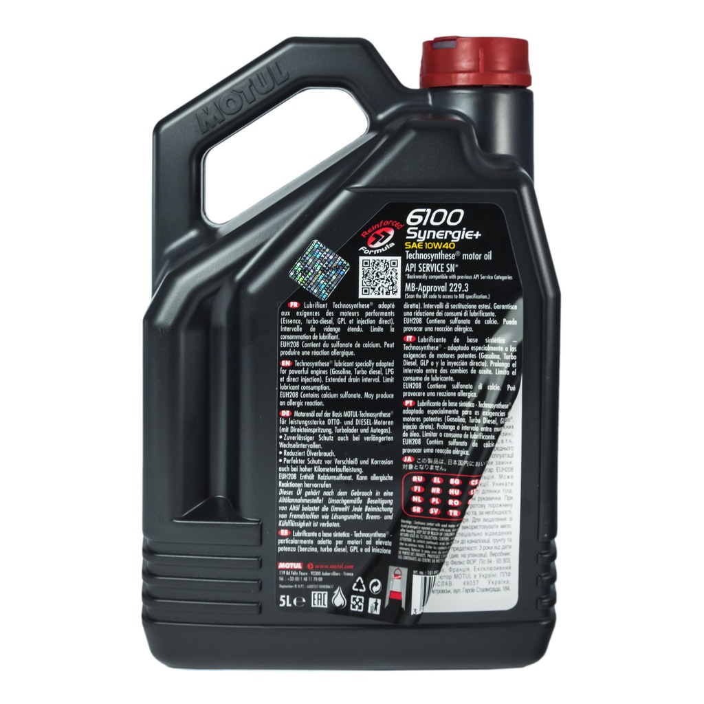 Motul 6100 SYNERGIE+ 10W40 9L A3/B4 502 505 - 7559665435 - oficjalne ...