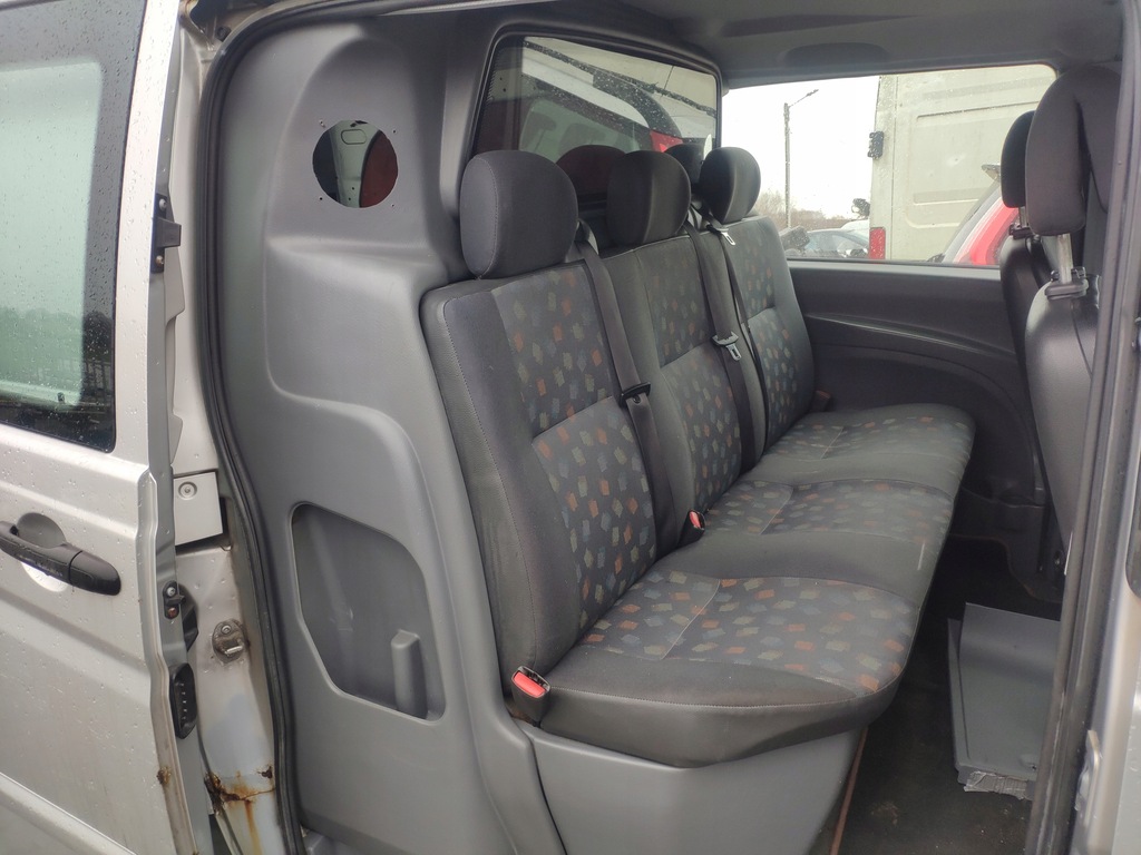 MERCEDES W639 VITO MIXTO ZABUDOWA ŚCIANA FOTELE - 13213833930 ...