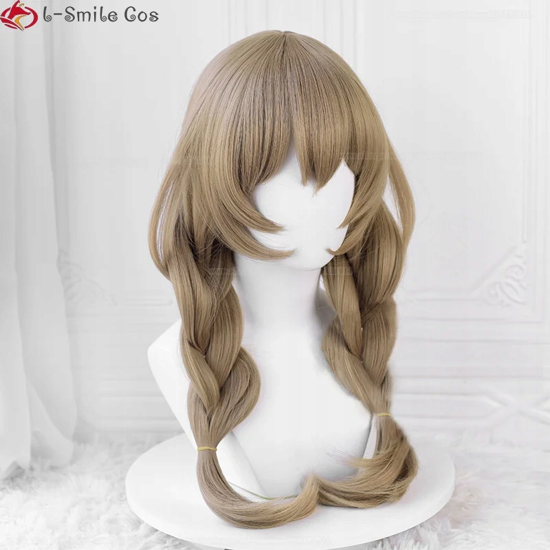 wig Lisa peruka do Cosplay Genshin Impact nowy kolor skóry Lisa 60cm ...