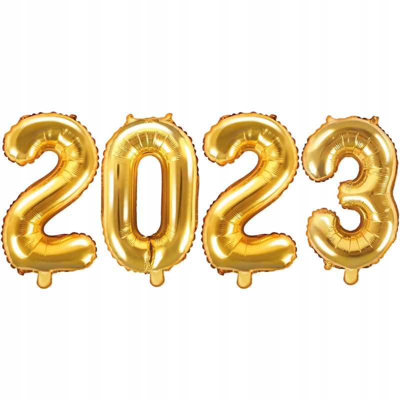 BALONY NA SYLWESTRA ZŁOTE CYFRY 2023 ZESTAW 40 CM - 12946625454 - oficjalne archiwum Allegro