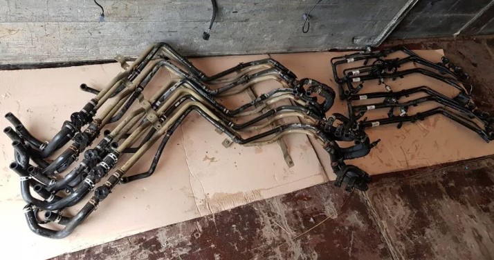 PRZEWODY RURKI NAGRZEWNICY Chłodnicy DAF XF 106 - 12200447592 ...