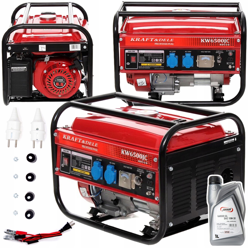 AGREGAT PRĄDOTWÓRCZY GENERATOR PRĄDU 2500W + OLEJ - 12589490917 - oficjalne archiwum Allegro