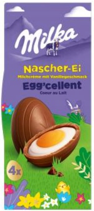 Milka Nascher Jajka Czekoladowe 4x31g z Niemiec - 13259740305 ...