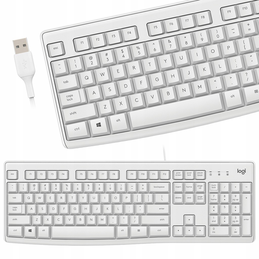 Клавиатура LOGITECH K120 проводная белая офисная купить в украине ...
