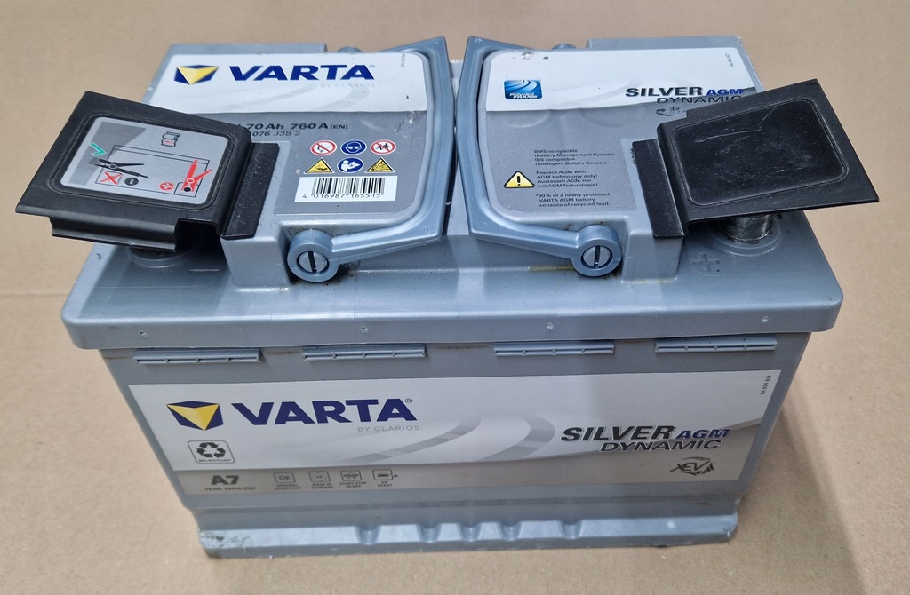AKUMULATOR VARTA AGM 12V 70AH 760A ORYGINAŁ JAK NOWY 570901076 - 17058838045 - oficjalne ...