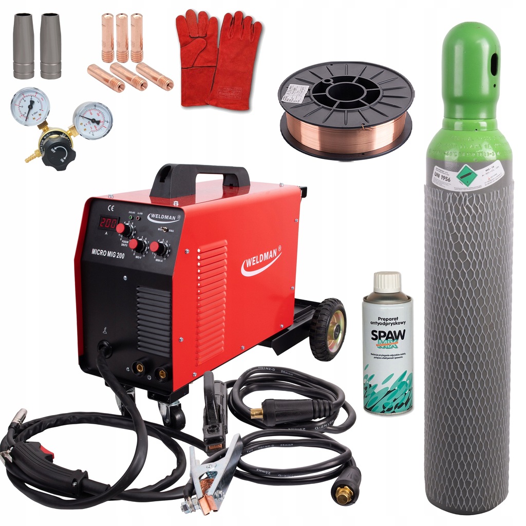 MIGOMAT SPAWARKA WELDMAN MICRO MIG 200 MIG MAG MMA - 11848573533 - oficjalne archiwum Allegro