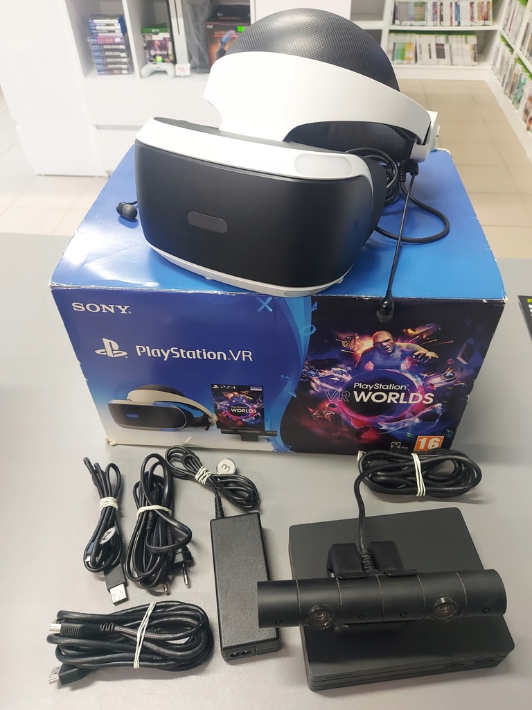 ZESTAW SONY PLAYSTATION VR ZVR2 PS4 STAN BDB - 11481389661 - oficjalne archiwum Allegro