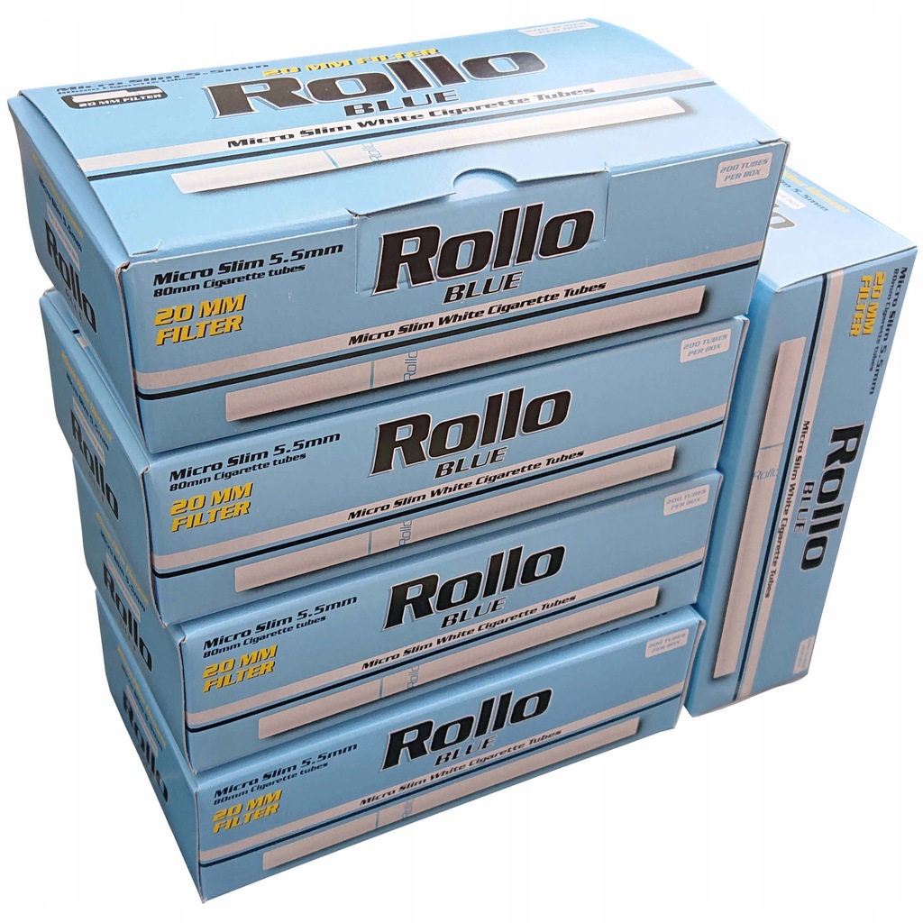 Gilzy Rollo Micro Slim Blue 5 x 200 szt 5,5 mm - 11416765060 ...