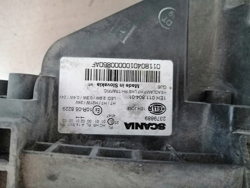 Купить ПЕРЕДНИЙ ФОНАР SCANIA №. 2379889 СЛЕВА: отзывы, фото и ...