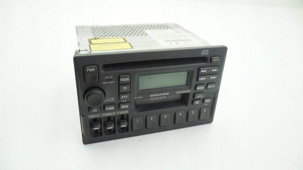 VOLVO S70 V70 C70 850 RADIO SC-805 SZARE CD KASETA - 12734984826 ...