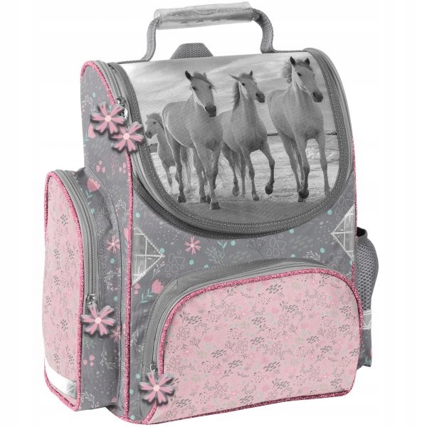 Tornister szkolny Konie dla dziewczynki do 1 klasy - 11330233273 - oficjalne archiwum Allegro