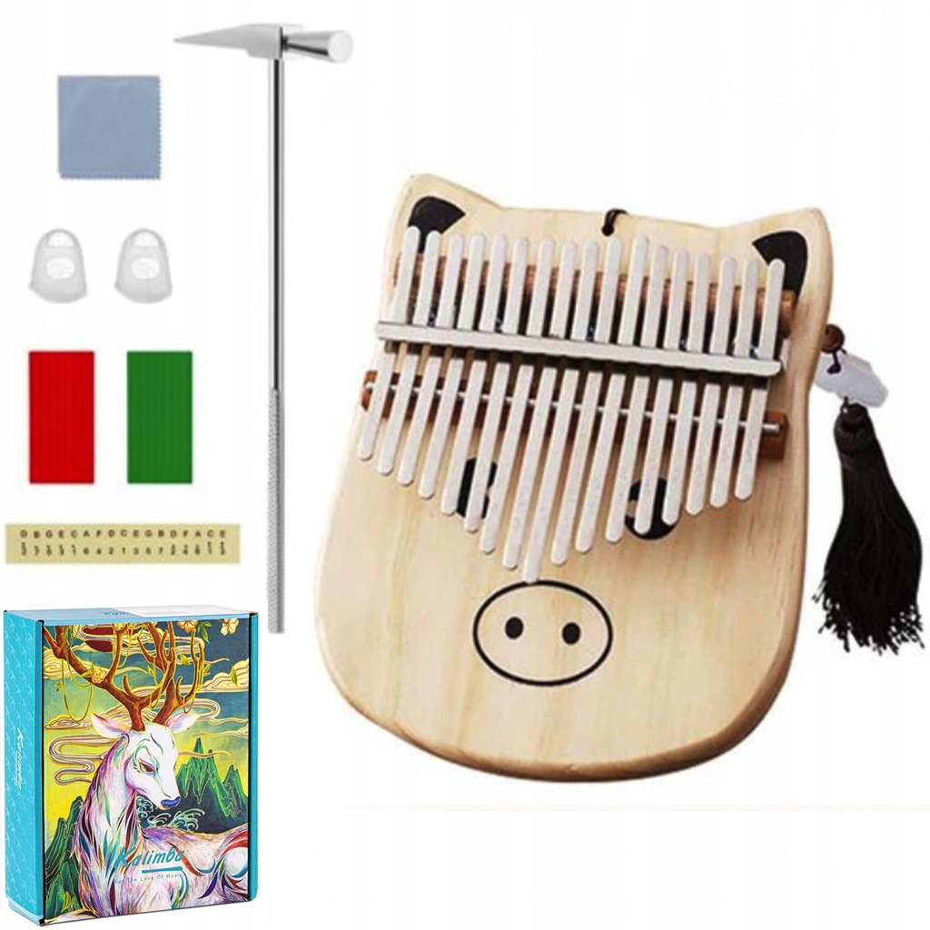 KALIMBA ZANZA MBIRA INSTRUMENT AFRYKAŃSKI PIANINO - 12891533097 ...