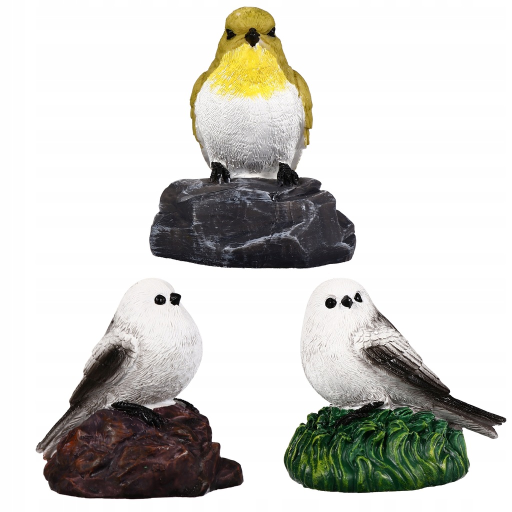 3 sztuk trwałe żywe ptaki rzeźba ptak Model - 11988100926 - oficjalne ...