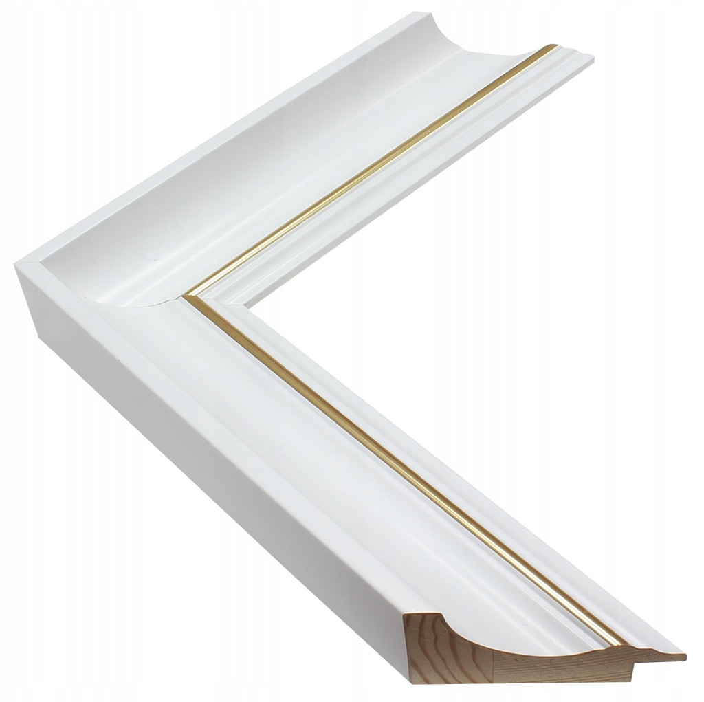 (bi020) Biała rama na wymiar do lustra obrazu - 13477691758 - oficjalne ...