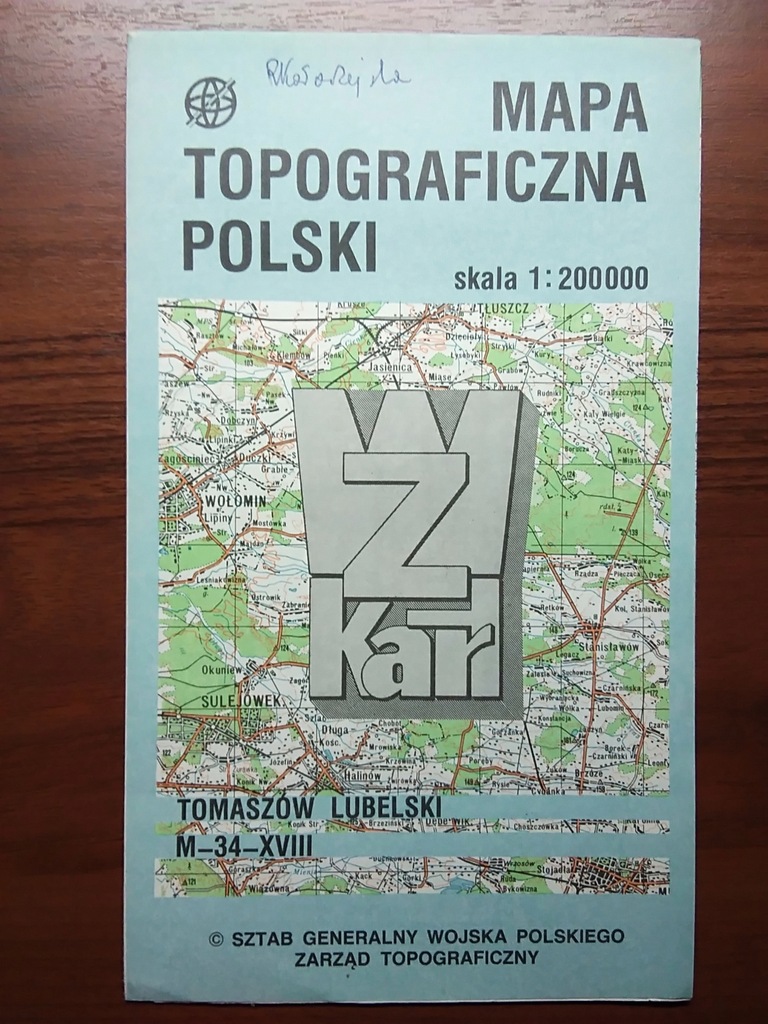 TOMASZÓW LUBELSKI mapa topograficzna 1992 r. - 11820841995 - oficjalne archiwum Allegro