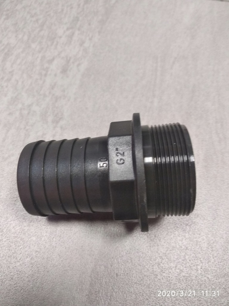 Przyłącze węża proste 50mm gw. zew.2" GE043 - 10462455435 - oficjalne archiwum Allegro