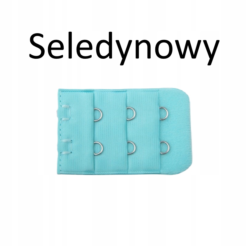 Przedłużka stanika biustonosza 2 haftki Seledynowy - 12595728617 ...